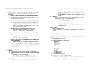 AMLA LAW (R.A. 9160 & R.A. 10365): Overview of Money Laundering and ...