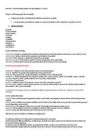 [Solved] 16 A Quality Plan includes twelve - Quality Management and ...