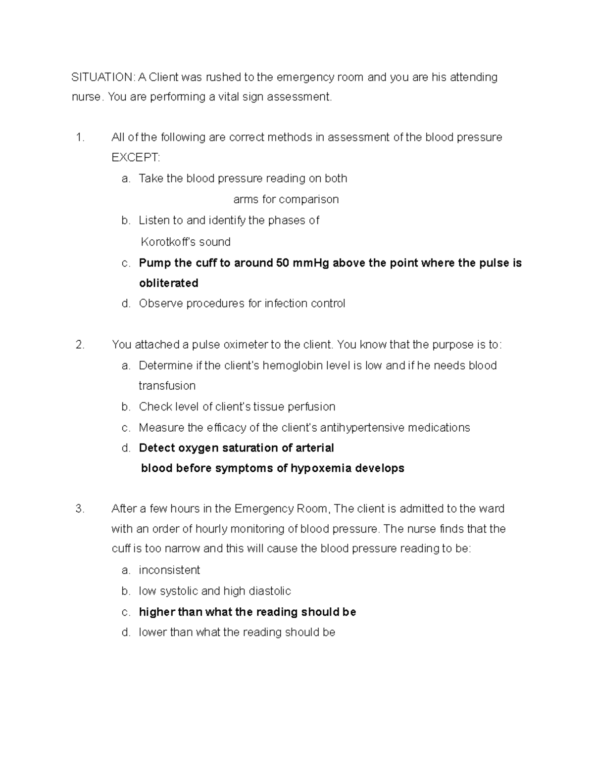NUR 202 Nursing Practice I: Vital Signs Assessment Techniques - Studocu