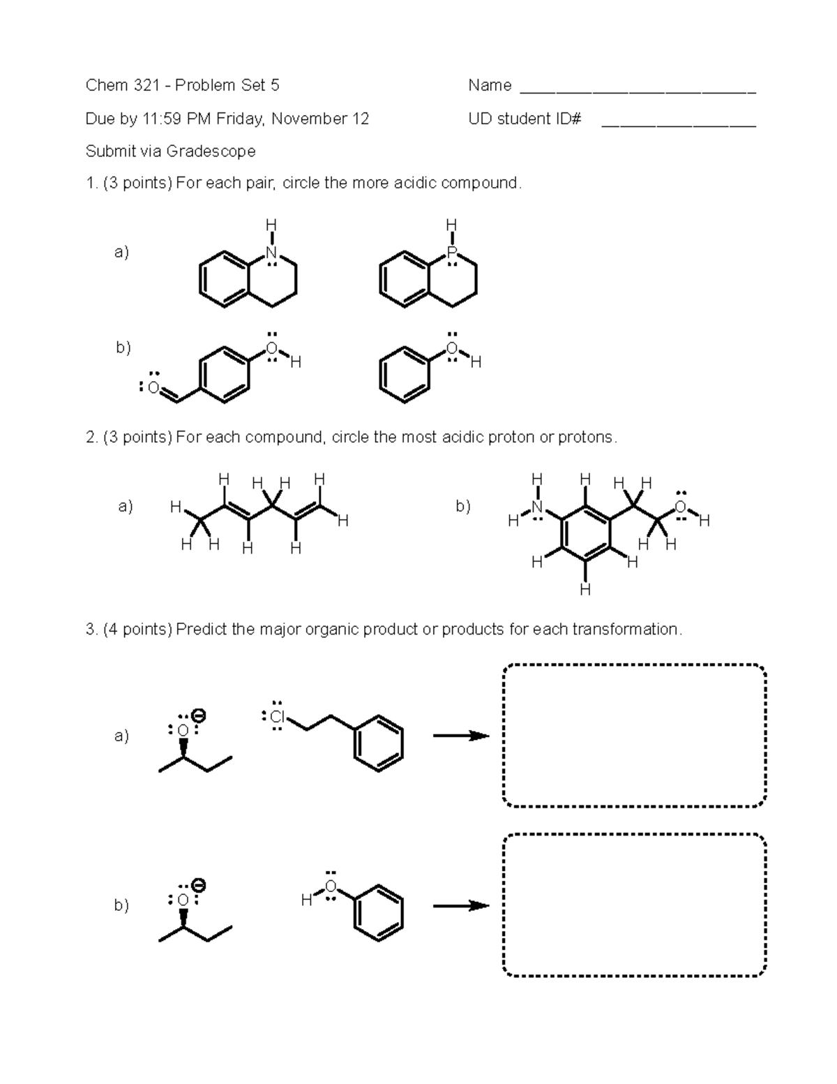 Chem-321-2021-fall-problem-set-5 - Due by 11:59 PM Friday, November 12 ...