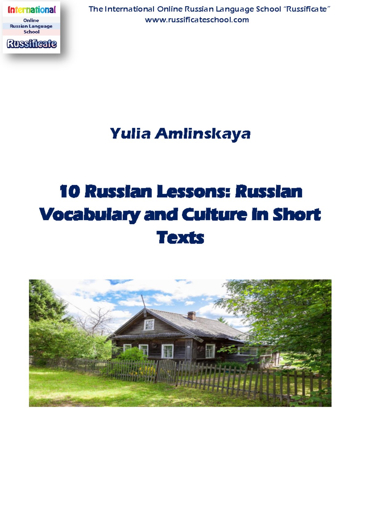 10 Russian Lessons: Vocabulary & Culture Insights in A2-B1 - Studocu