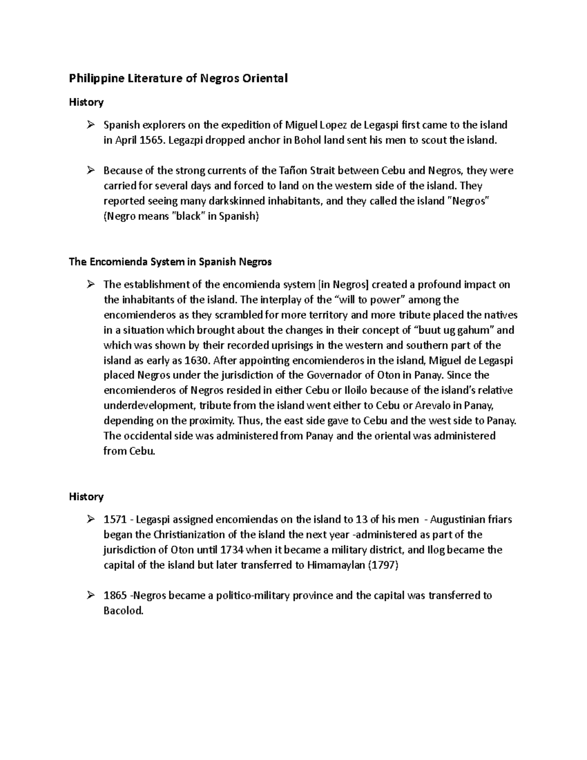 Philippine Literature: Historical Perspectives from Negros Oriental ...