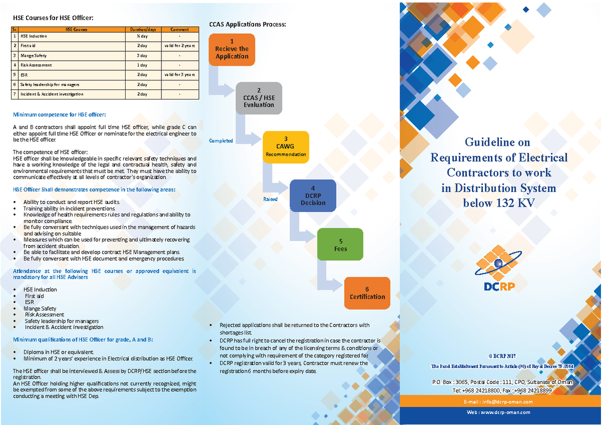 HSE Guidelines for Office Competence and Training Requirements - Studocu