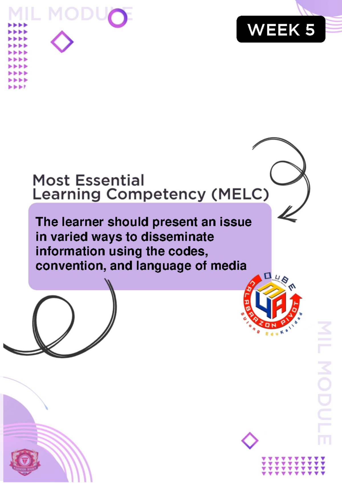 MIL ADM Module 5: Week 5 - Understanding Media Codes & Conventions ...