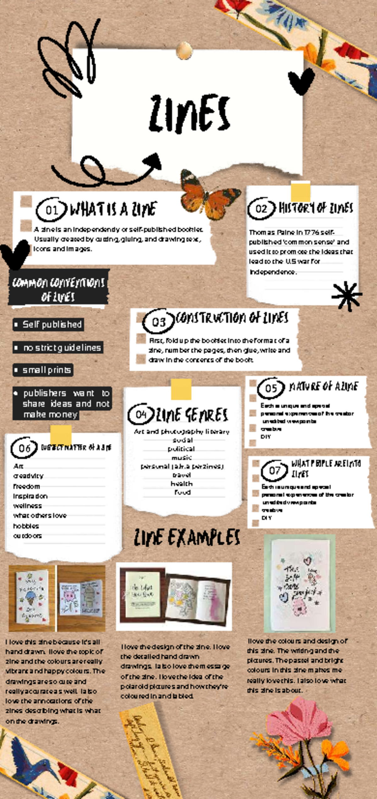 ZINES 01: Understanding Zines - History, Construction, and Genres - Studocu