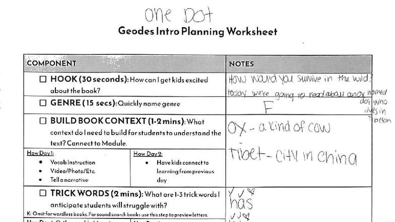 EDU 101: Geodes Reading Program Lesson Plans & Strategies - Studocu