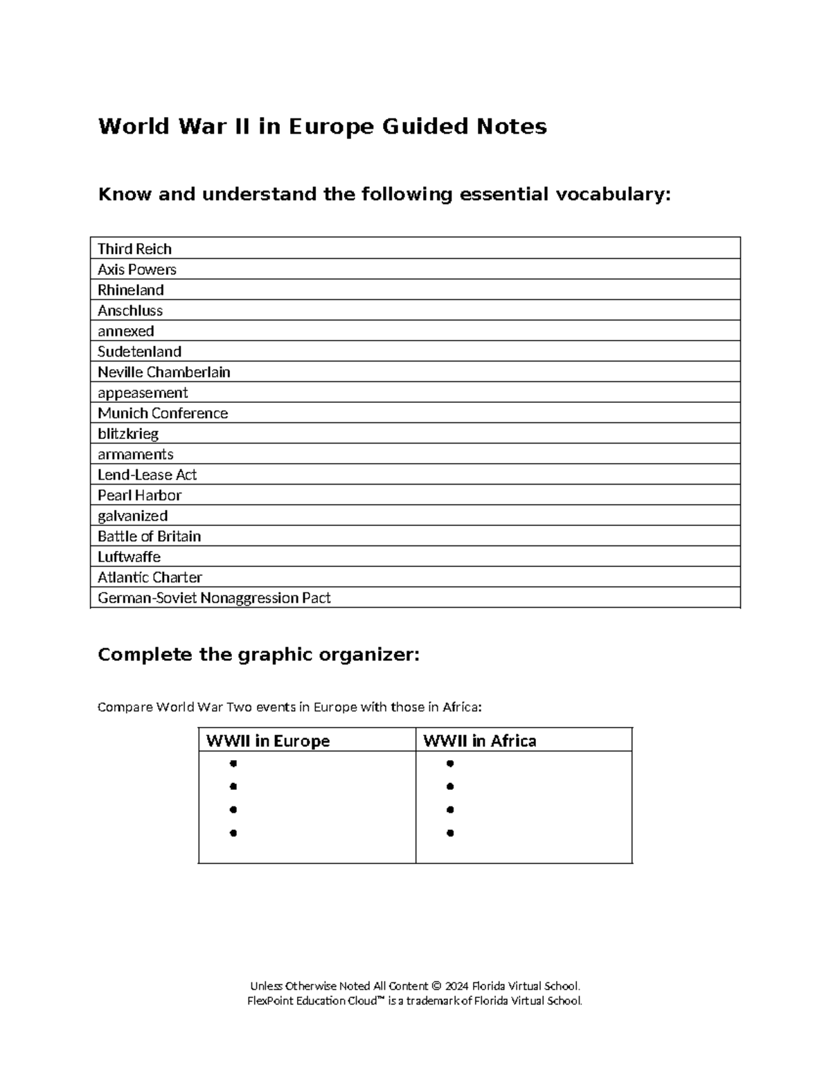 World War II in Europe: Comprehensive Guided Notes (HIST 202) - Studocu