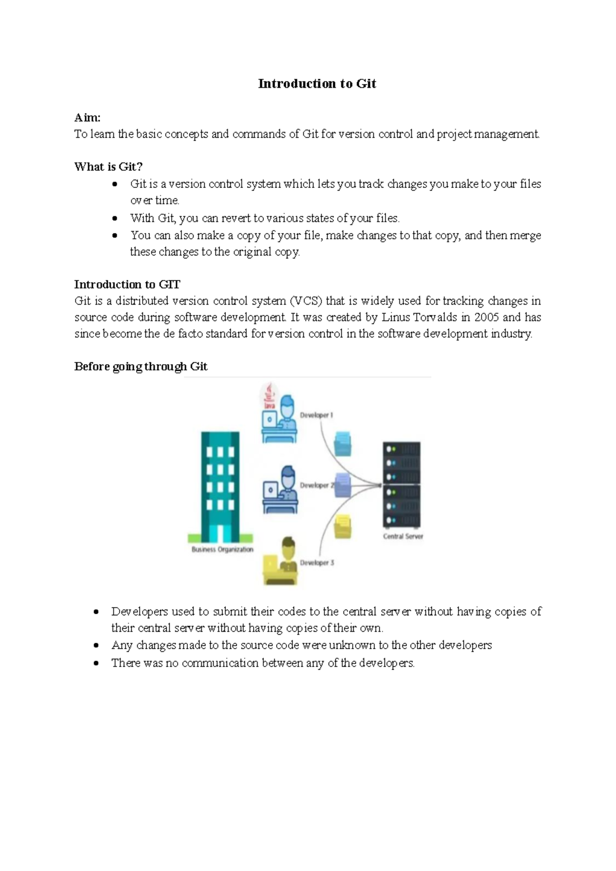 GitLab: Introduction to Git & Version Control (Exp 1-12) - Studocu