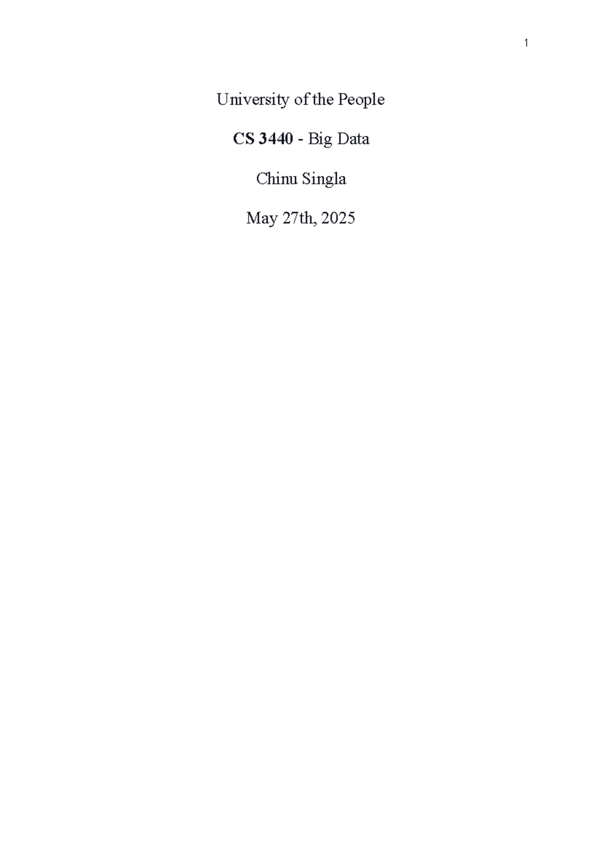 CS 3440 Written Assignment: MapReduce's Impact on Big Data Security - Studocu