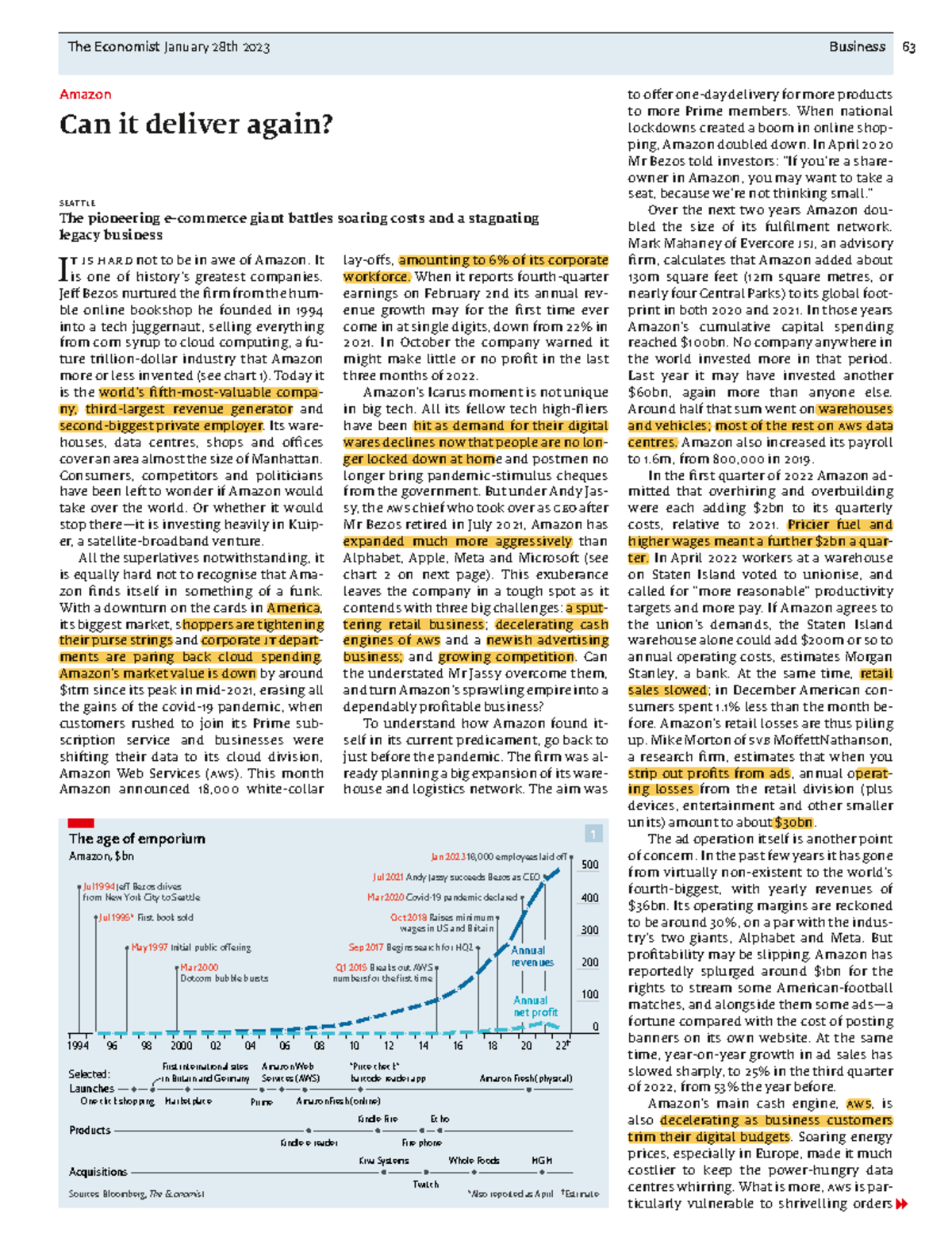 012 Business Case Study: Amazon's Challenges and Future Prospects - Studocu