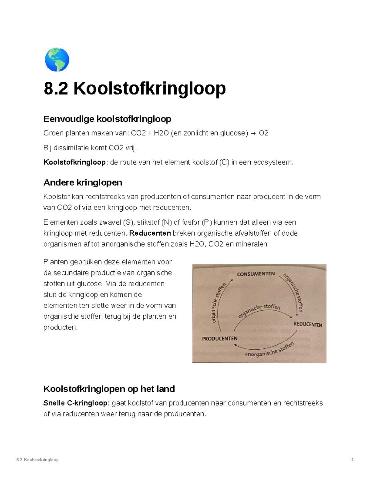 8.2 Koolstofkringloop: De Route van Koolstof in Ecosystemen - Studeersnel