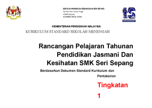 Contoh Rph Pendidikan Jasmani - RANCANGAN PEMBELAJARAN HARIAN TS MATA ...