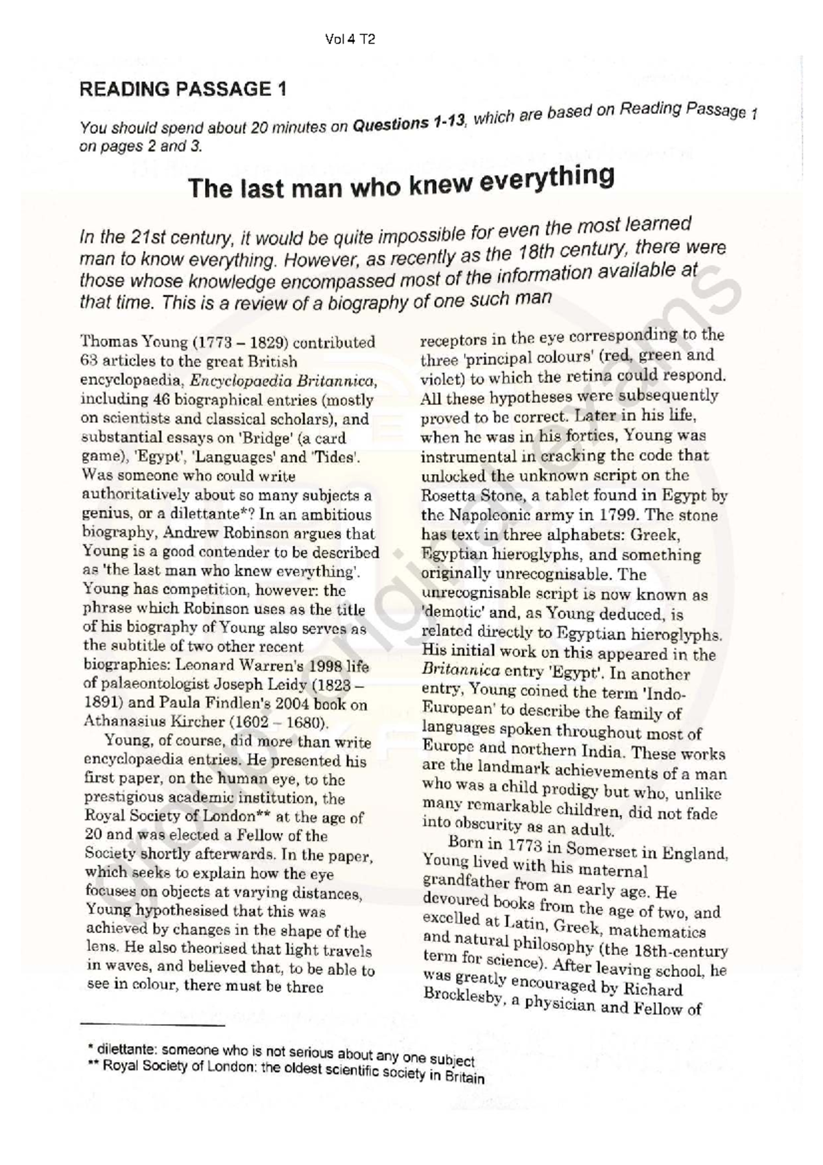 Test 2 - Reading Passage Analysis and Questions - Studocu