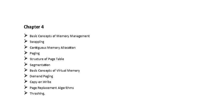 OS Chapter 4: Memory Management Concepts - Swapping, Paging, and ...