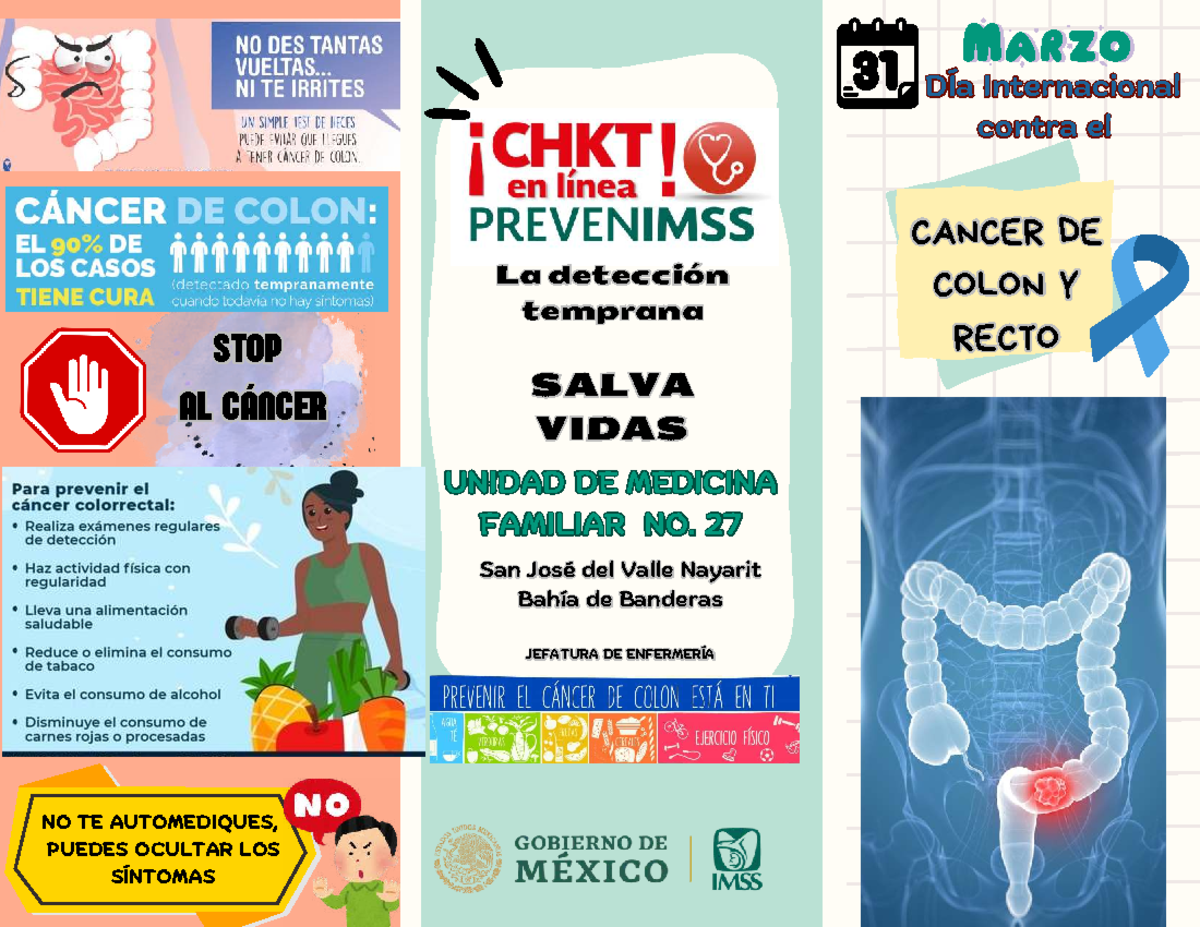 CA Colon TRIPTICO - CANCER DE COLON Y RECTO CANCER DE COLON Y RECTO San ...