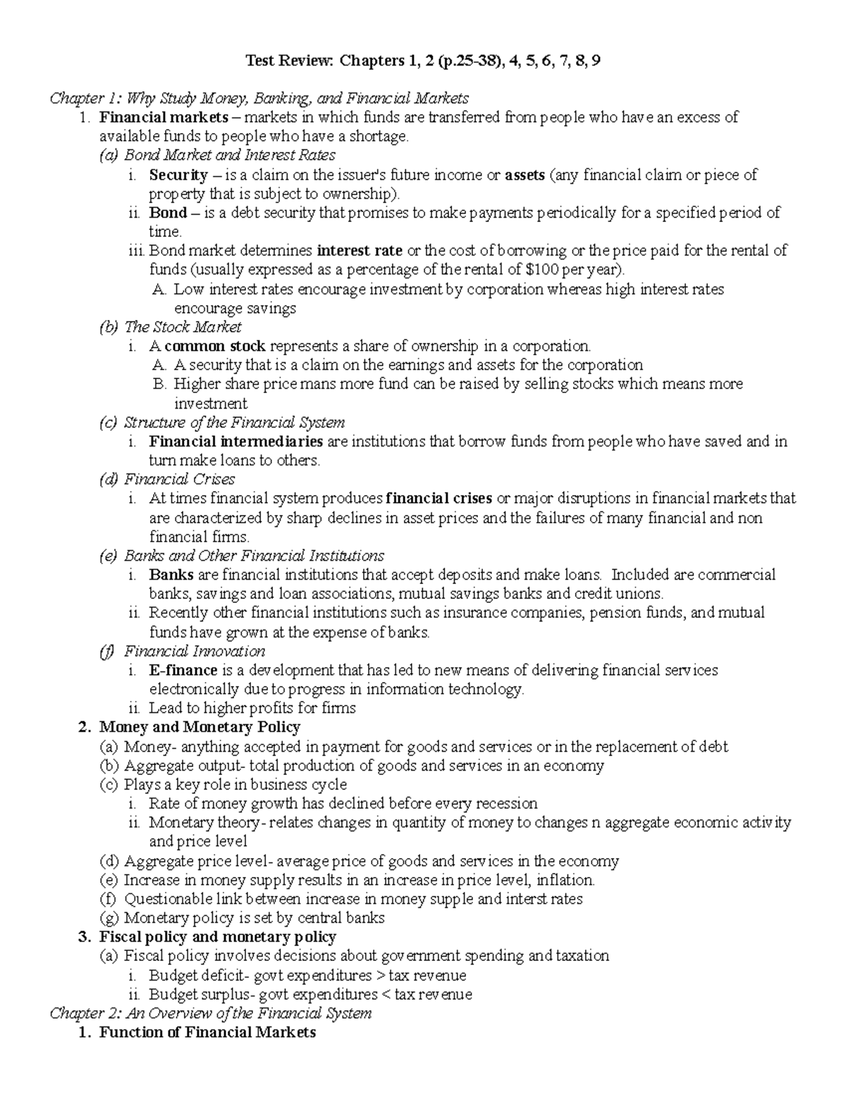 Economics 101: Comprehensive Final Exam Review & Study Guide - Studocu