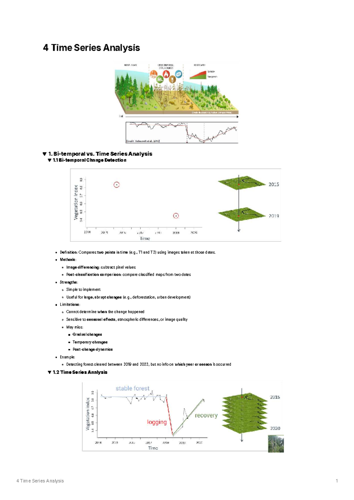 4 Time Series Analysis: Change Detection and Methodologies - Studeersnel