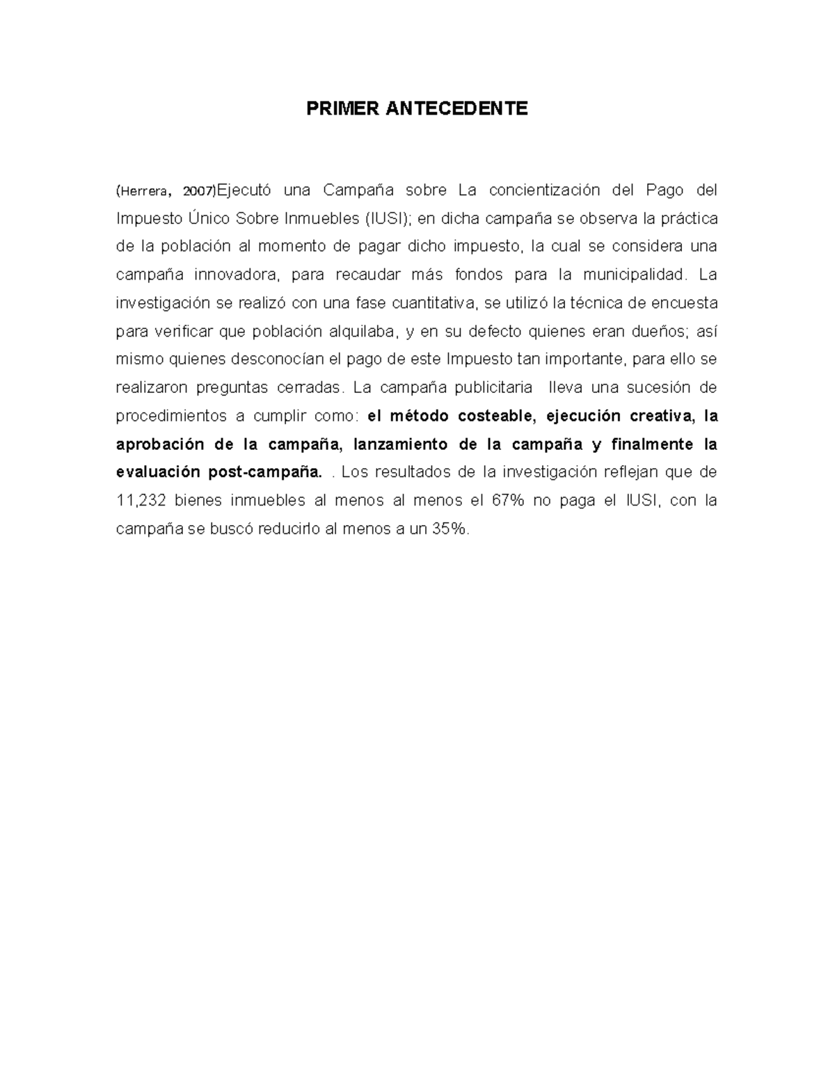 Antecedentes de la Campaña de Concientización del IUSI - Tesis USAC FBT ...