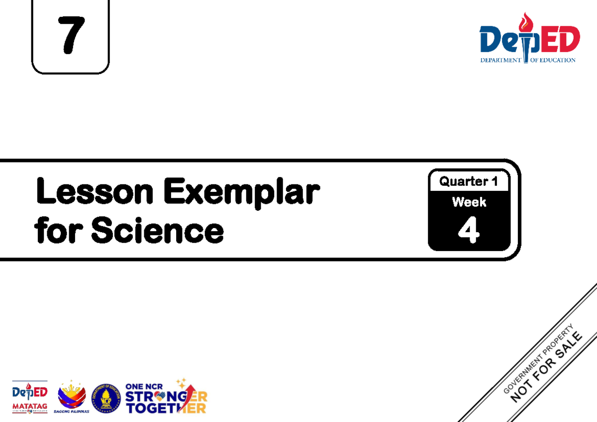 LE-Grade 7-Science-Lesson Exemplar-Q1-W4 - Studocu