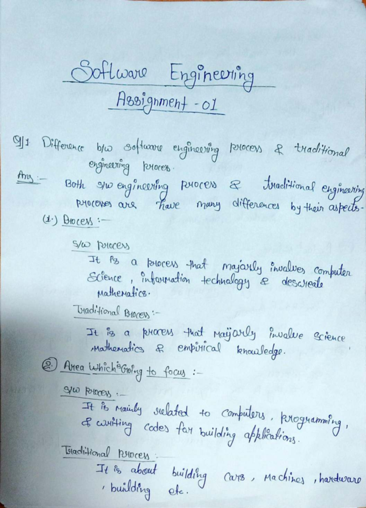 SE Assignment 1 - Praveen Kumar - Software Engineering Assignment 01 ...