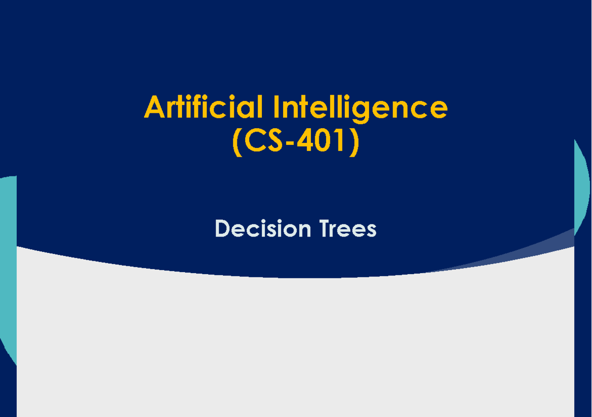 Decision Tree Analysis: Understanding AI Decision Trees - Studocu