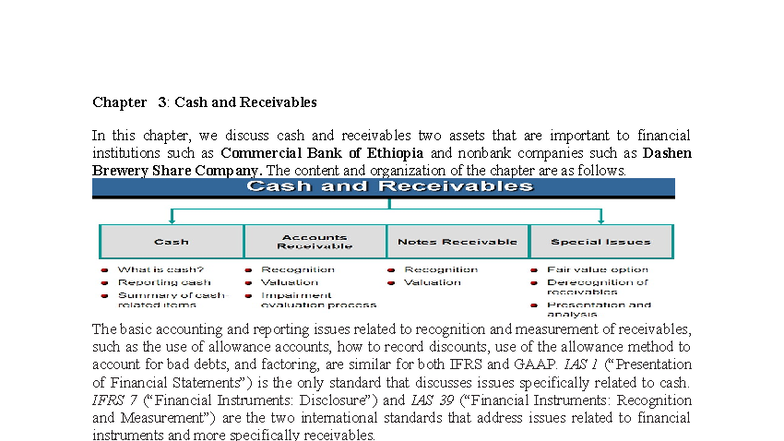 Intermediate Financial Accounting I: Chapter 3 - Cash & Receivables ...