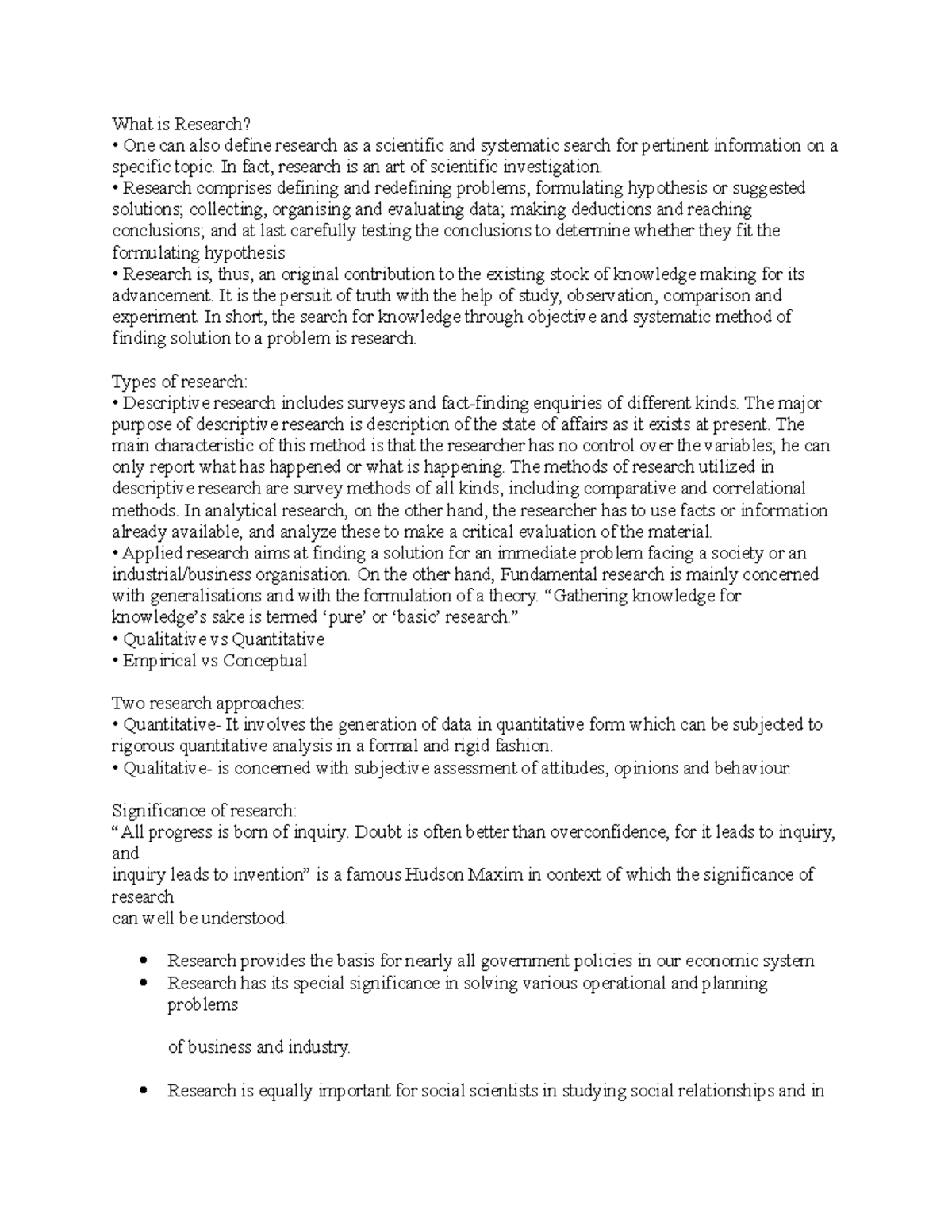 Chapter 1-3: Overview of Research Principles and Processes - Studocu