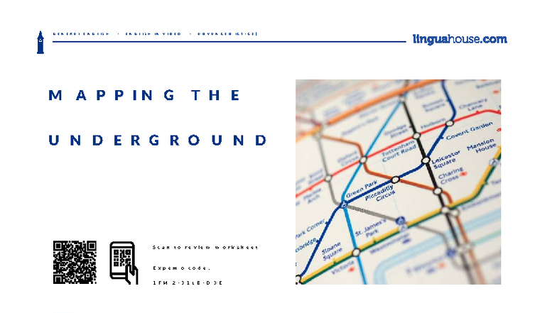 Mapping the London Underground: Advanced English C1/C2 Guide - Studocu
