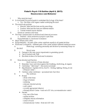 Introduction To Psychology - Lecture notes - Chapter 1 - Chapter 1 ...
