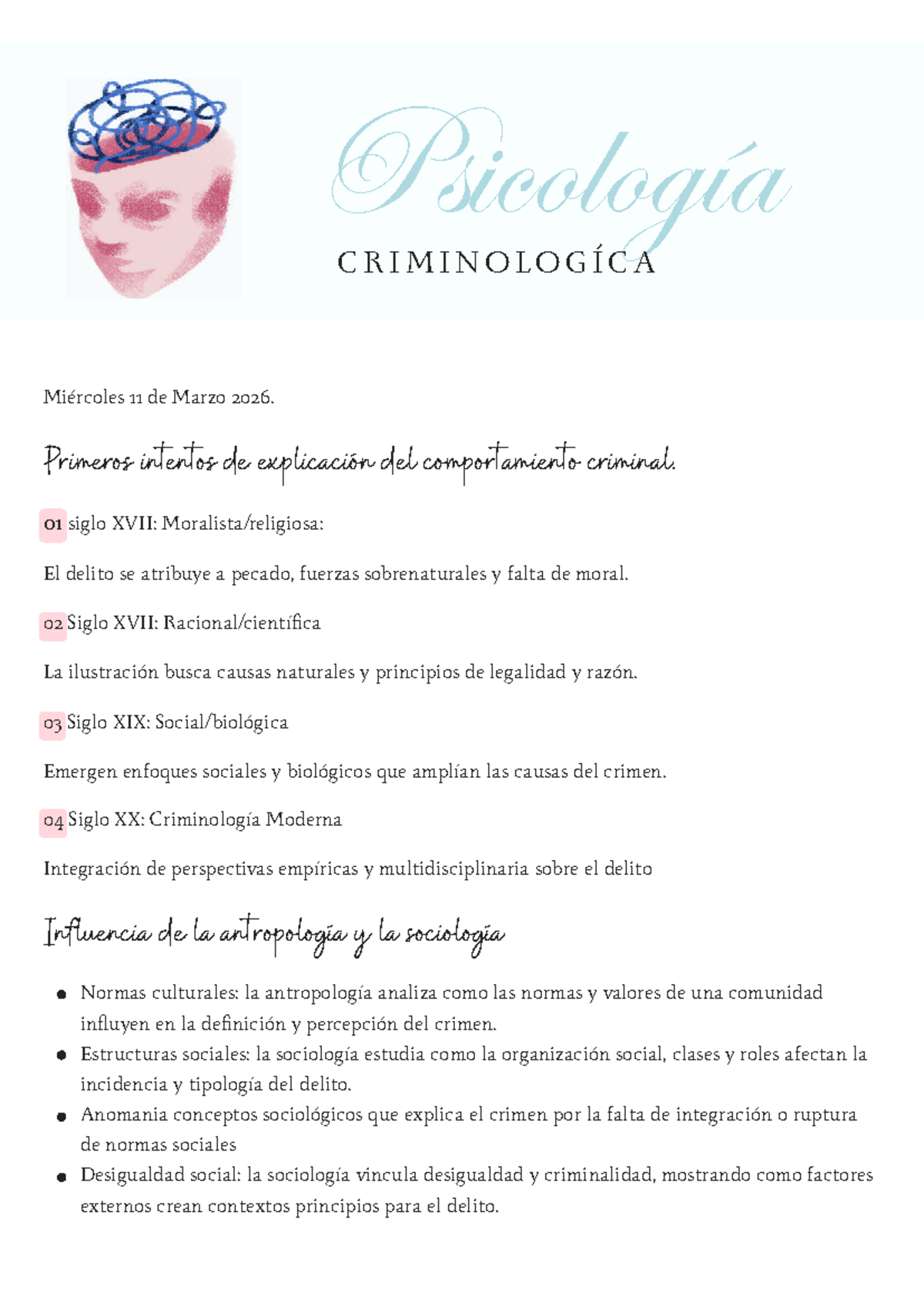 Psicología Criminológica: Evolución y Evaluación de Conductas ...
