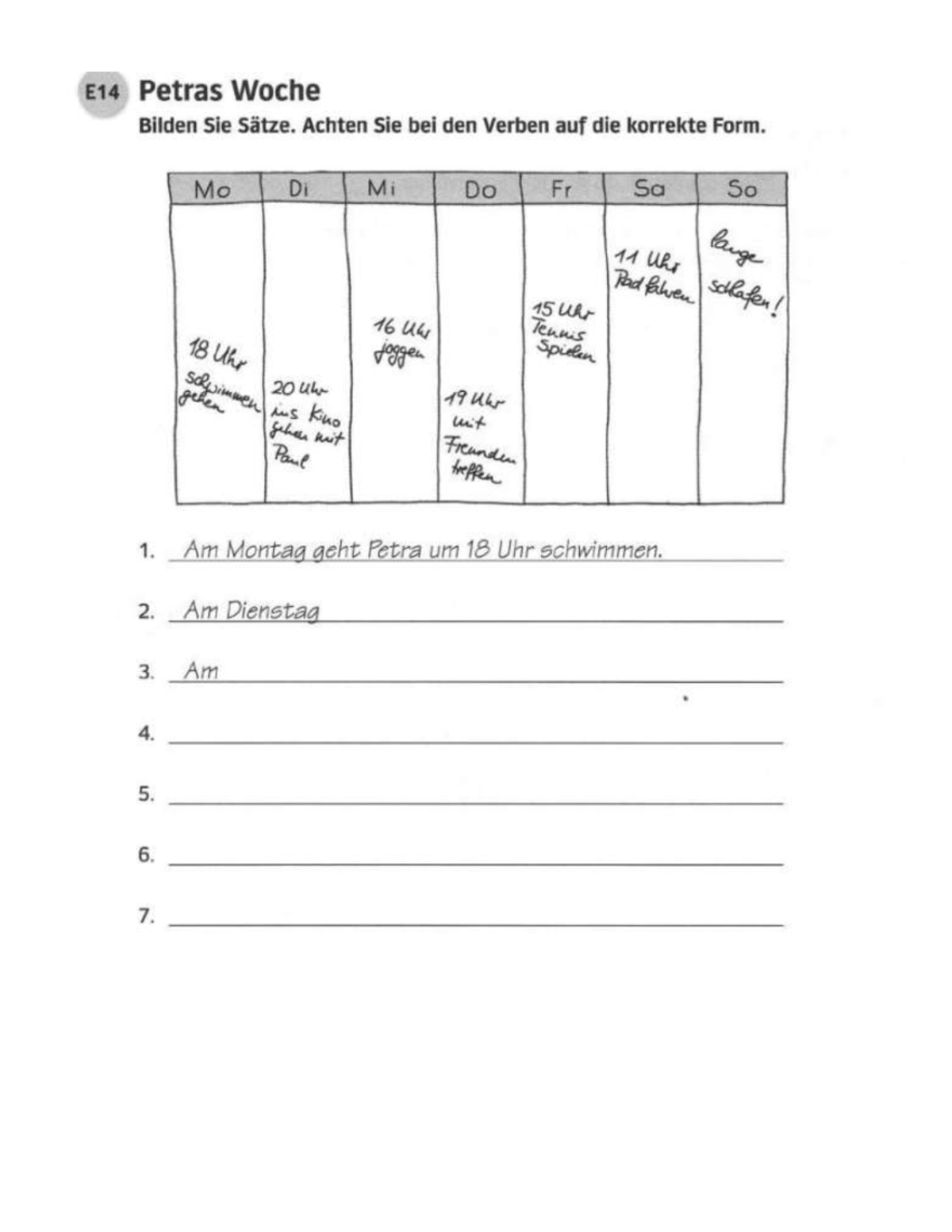 Mein Tagesablauf - German Language - Studocu