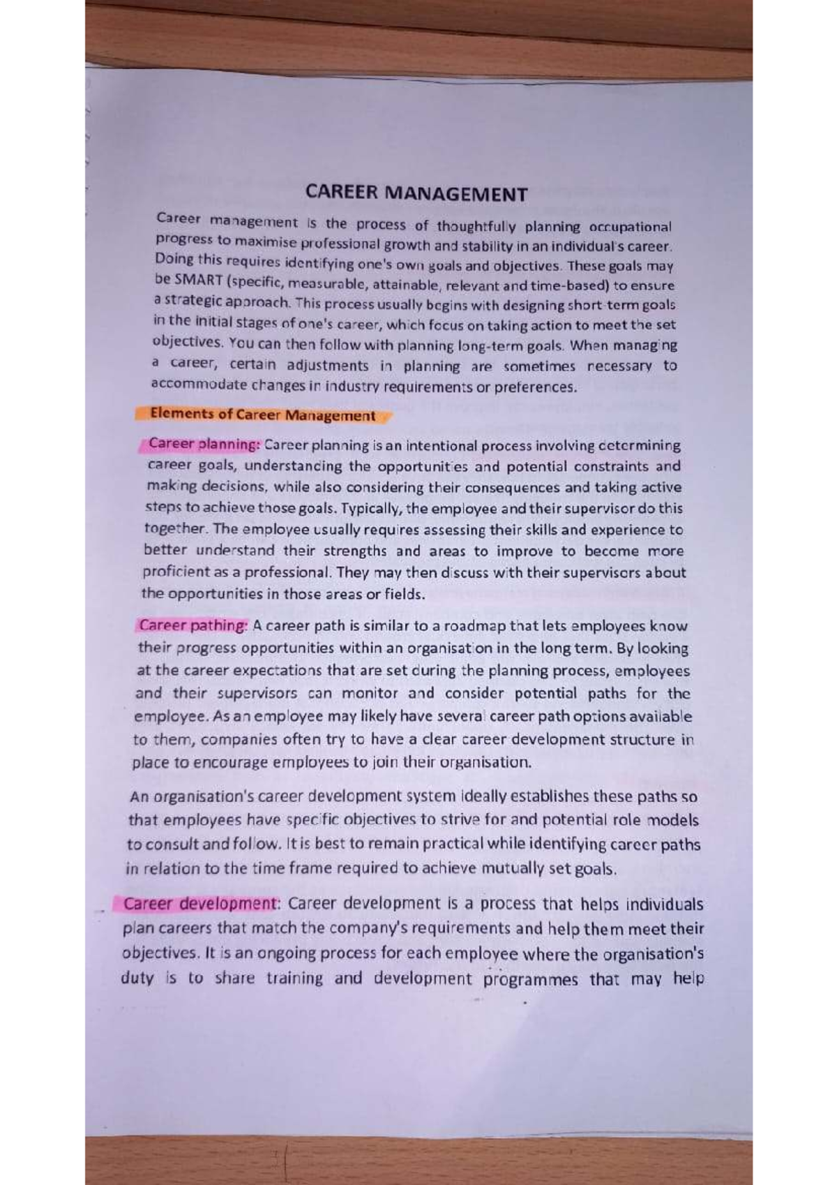 Career Management Strategies: A Comprehensive Guide - Studocu