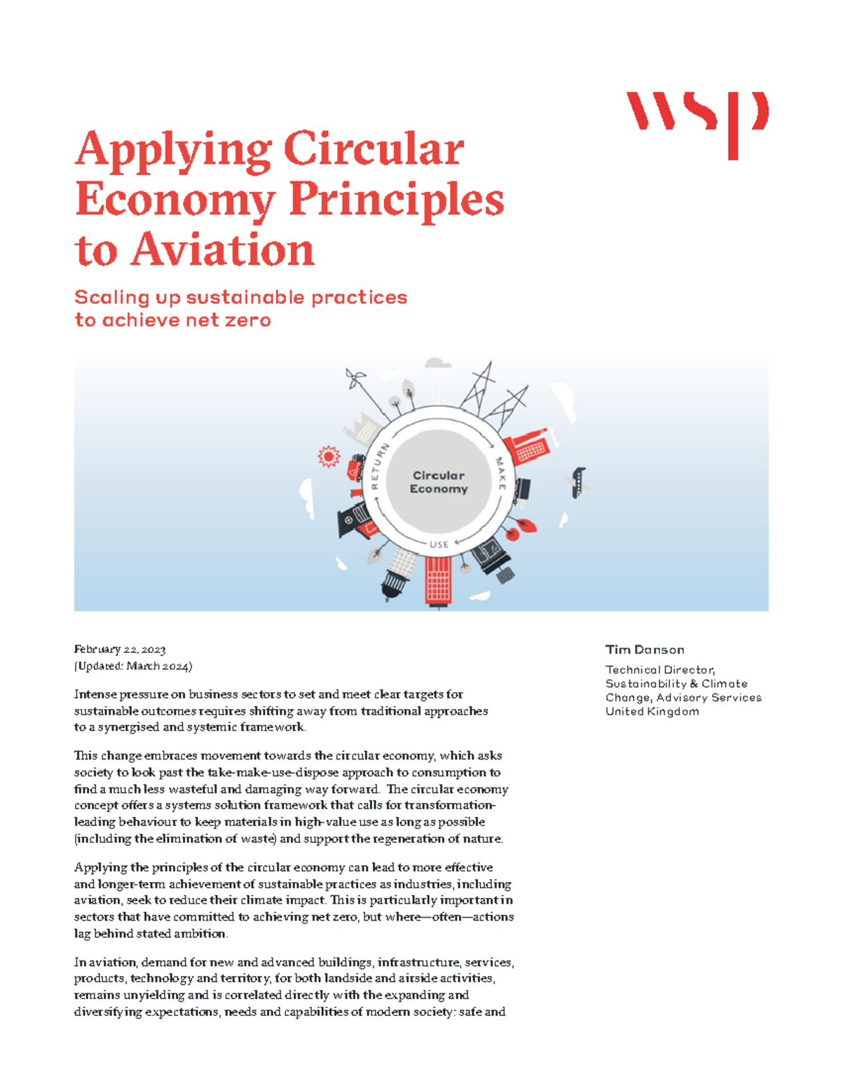 WSP Circular Economy in Aviation: Strategies for Sustainable Practices ...
