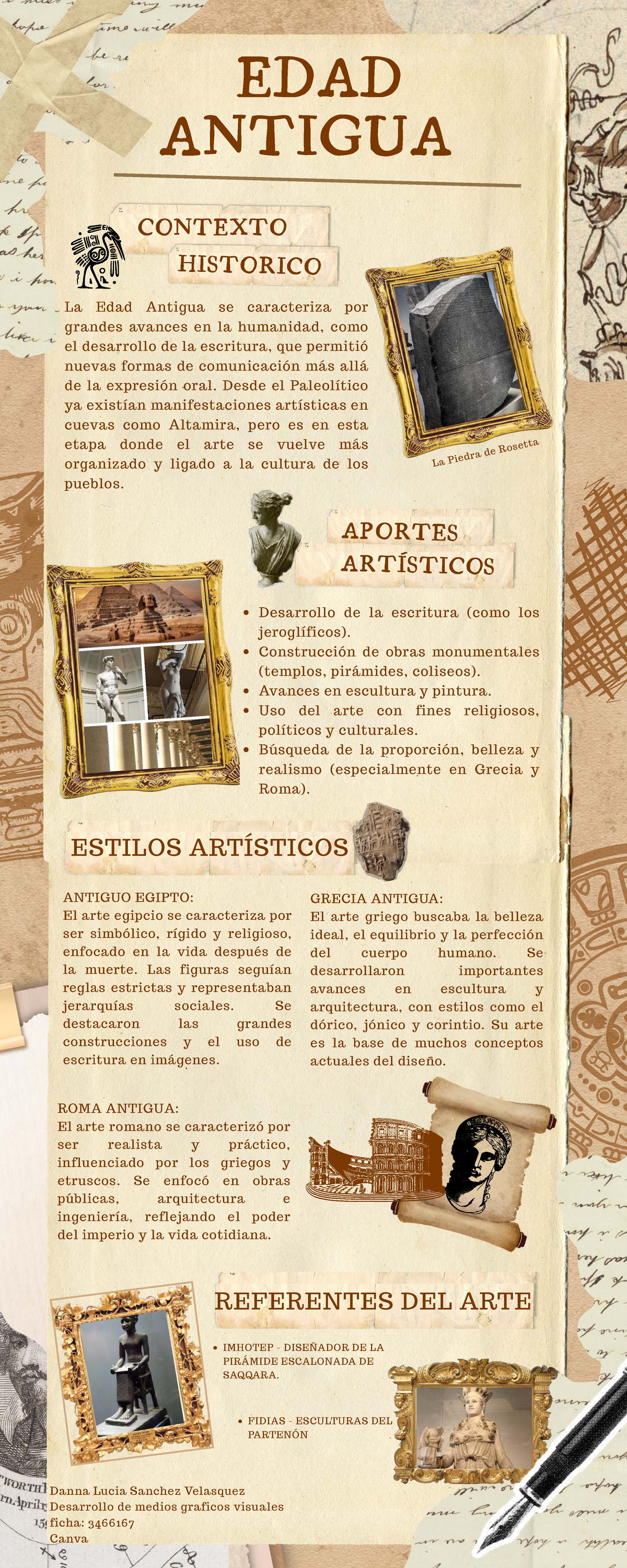 EDAD ANTIGUA: Avances Artísticos y Culturales - Infografía - Studocu