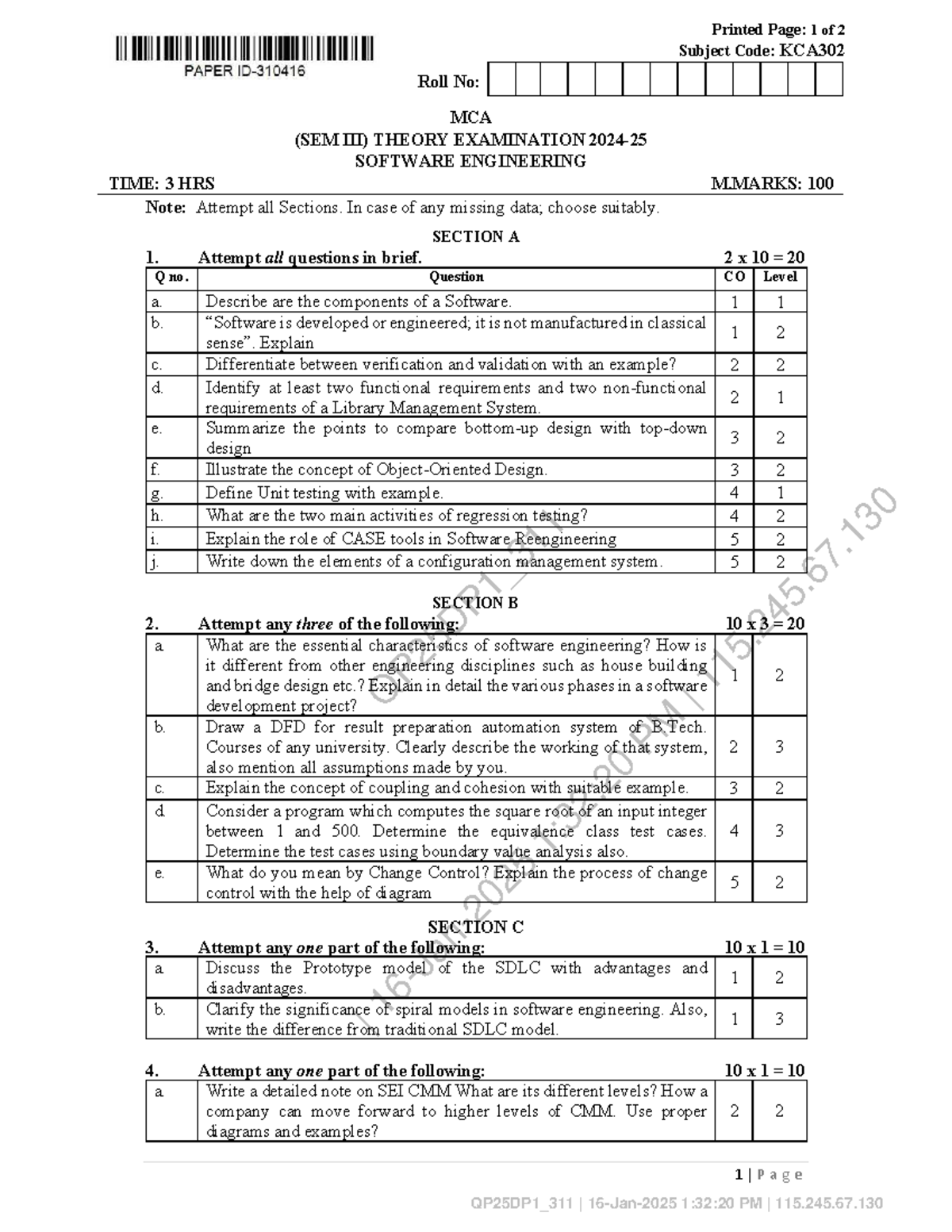 KCA302 - Software Engineering Theory Exam Notes - Studocu