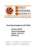 probability and statistics - MTH302 - LPU - Studocu