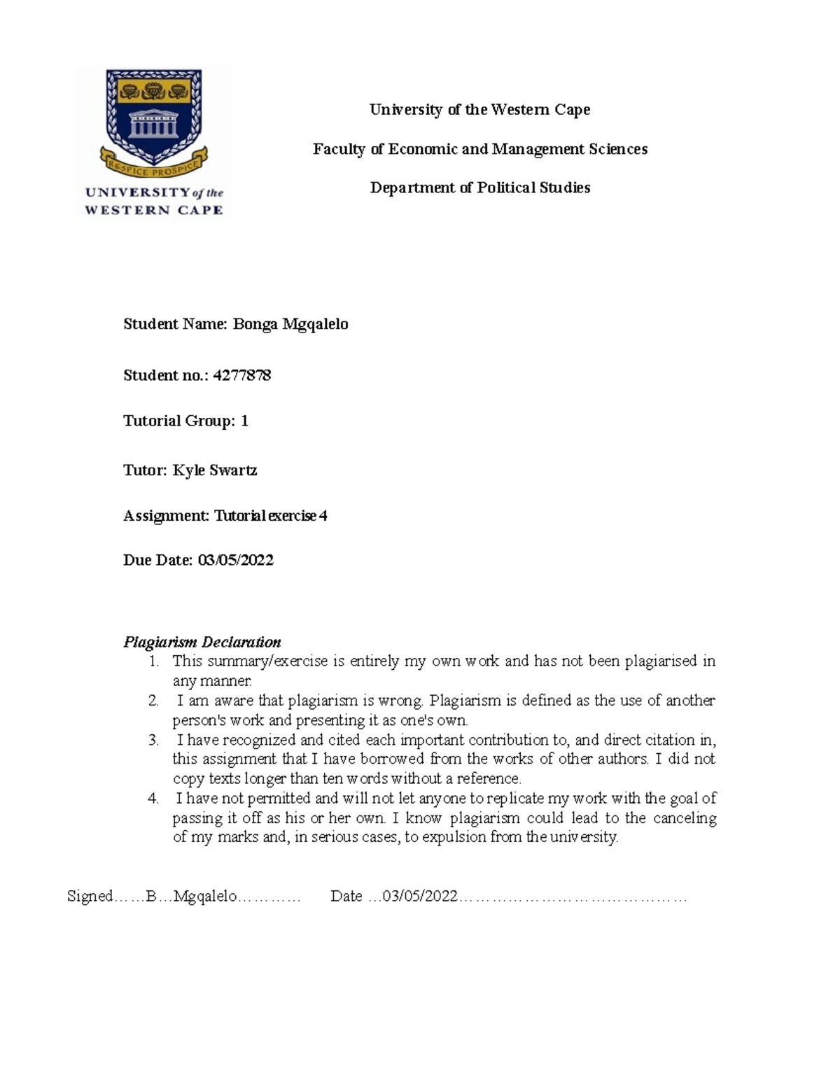 ANC Youth League Membership Application Form - Studocu