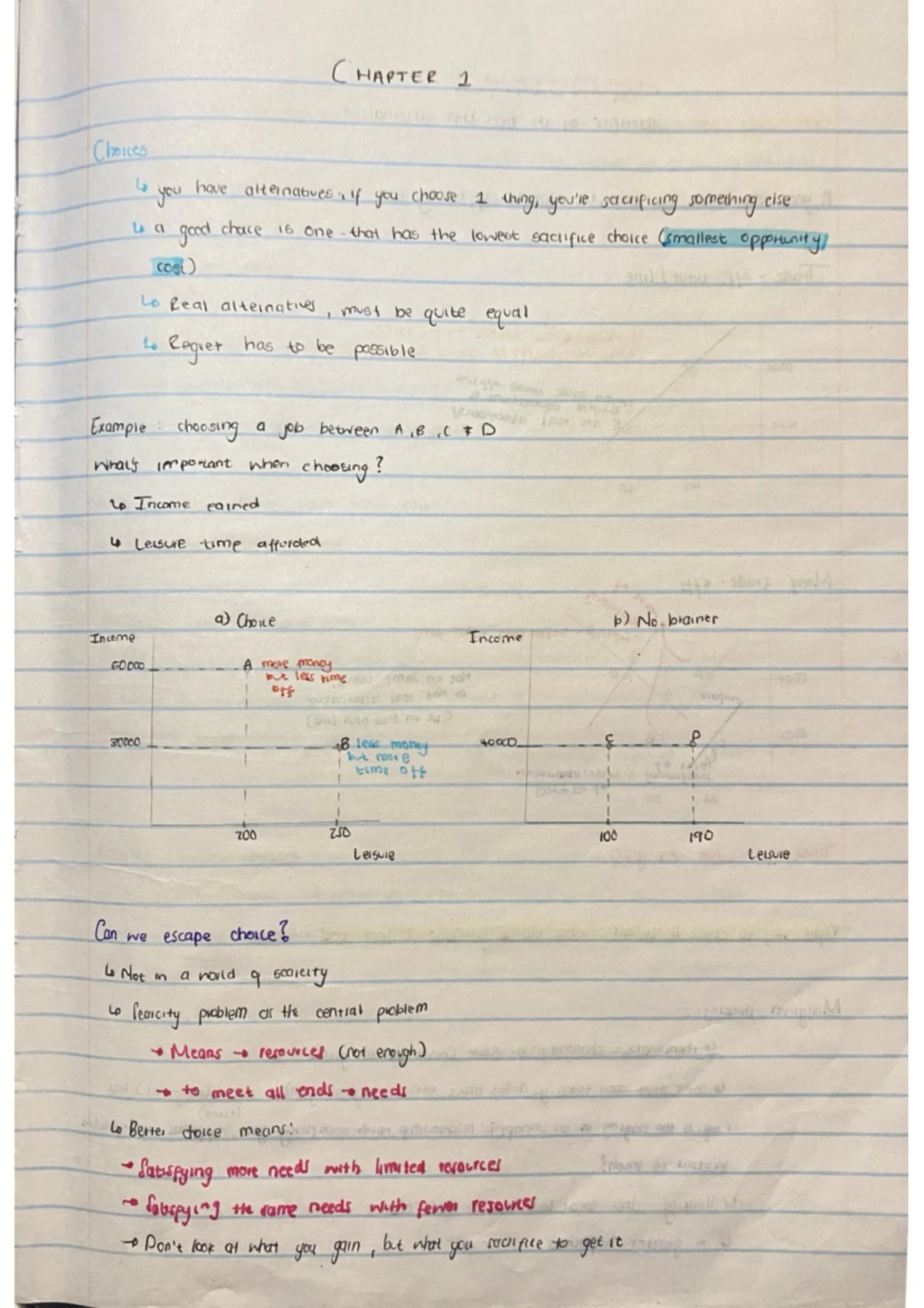 CHAPTER 1: ECONOMICS IS THE SCIENCE OF CHOICE - TUTORIAL WORK - Studocu