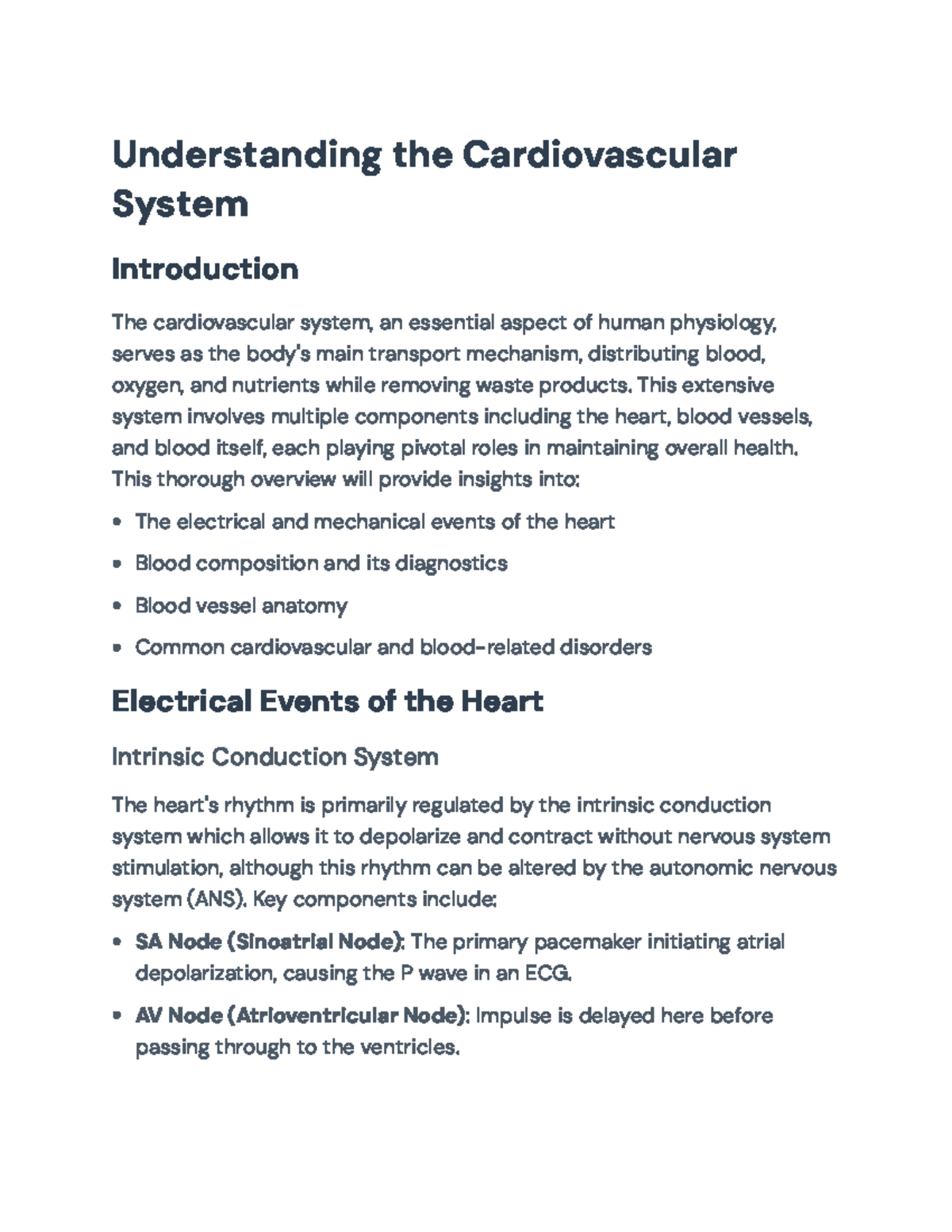 Understanding the Cardiovascular System: Events, Disorders & Anatomy ...