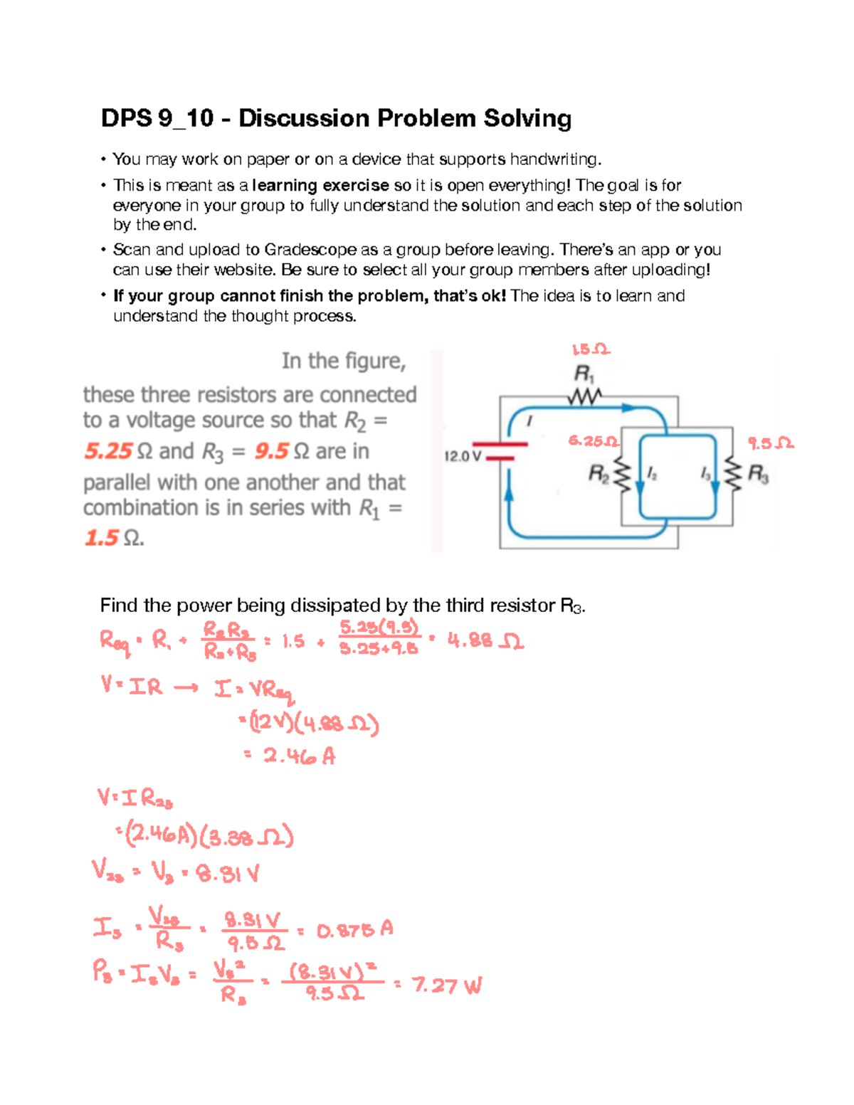6A - Worksheet - DPS 9_10 - Discussion Problem Solving • You may work ...