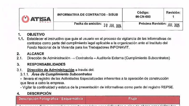 IN-CN-003 Rev1: Guía para la Presentación de Informes SISUB - Studocu