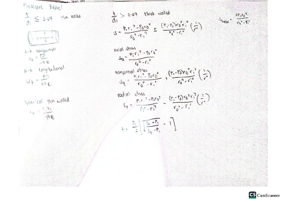 Pressure Vessel Analysis: Tangential and Axial Stress Calculations ...