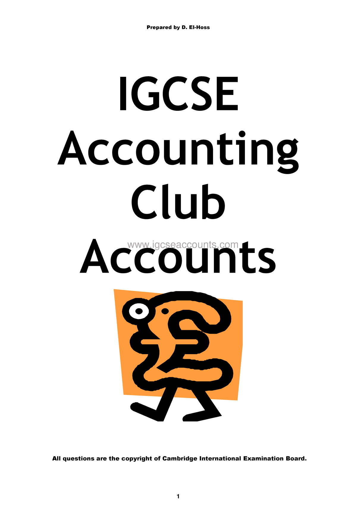 IGCSE Accounting Club Accounts Q&A | Revision Notes & Solutions - Studocu