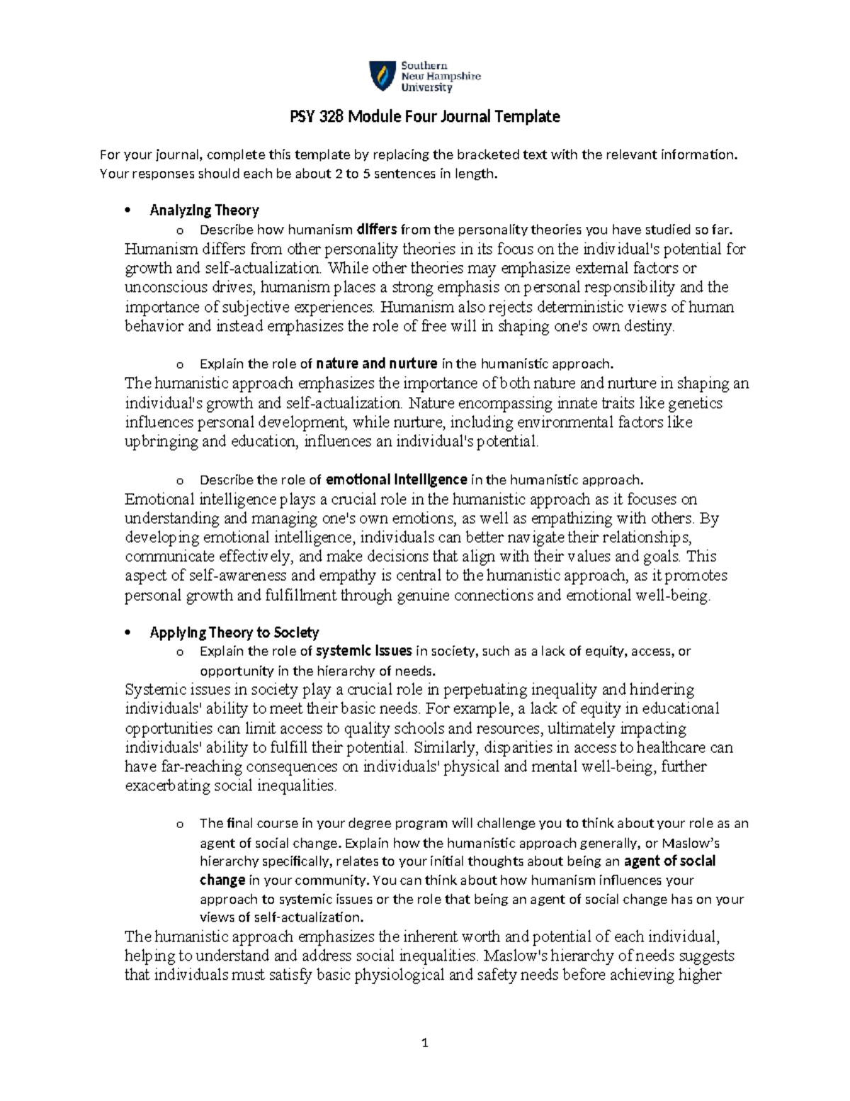Module 4-1 - assignment4-1 - PSY 328 Module Four Journal Template For ...