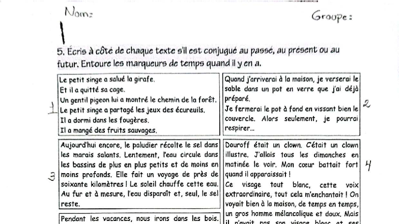 Examen 1 - Analyse des Temps Verbaux en Français - Studocu