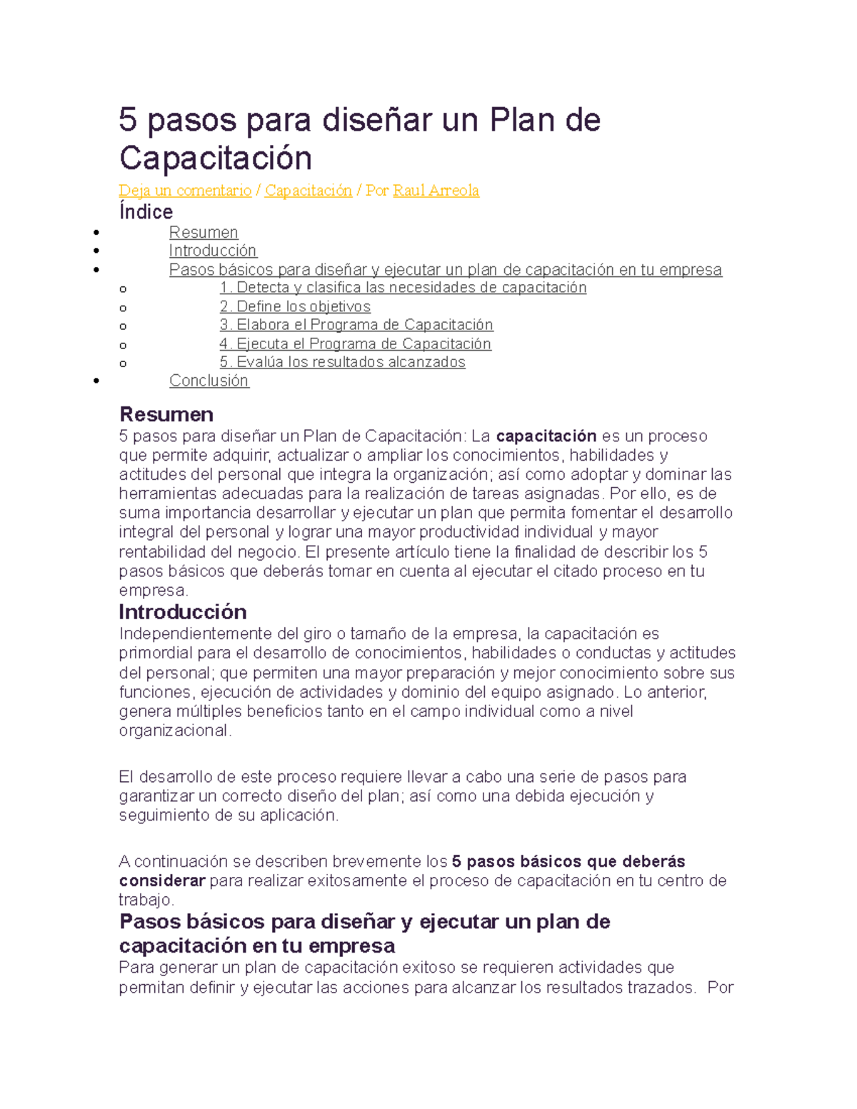 5 Pasos Clave Para Diseñar Un Plan De Capacitación Eficaz Studocu