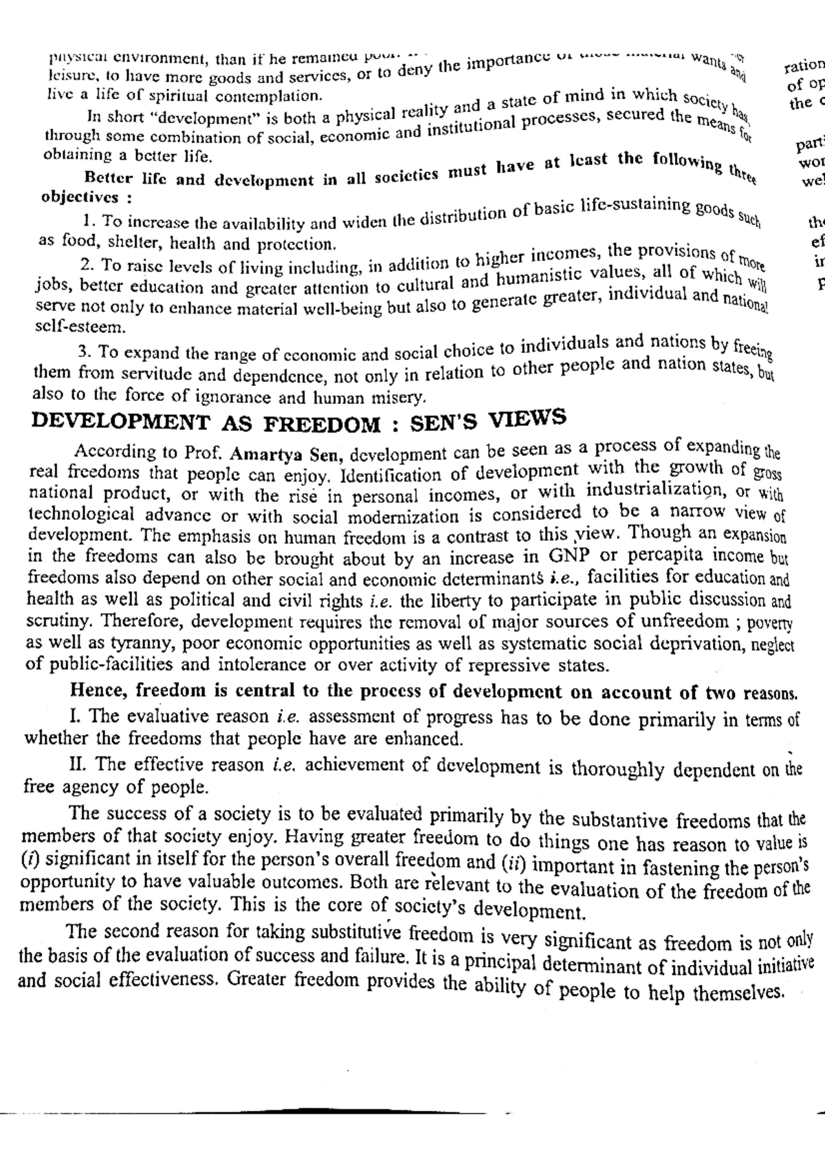 Amartya kumar sen development as freedombookfi - CHAPTER 4 POVERTY AS ...