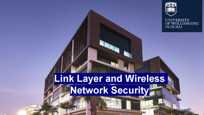 CSCI368: Wireless LAN Security & EAP Authentication Overview - Studocu