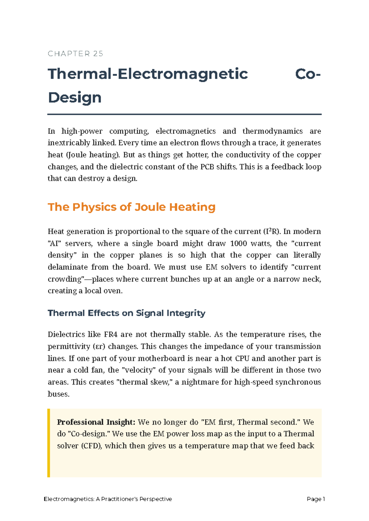 C H A P T E R 2 5: Electromagnetics & Thermodynamics in Design - Studocu