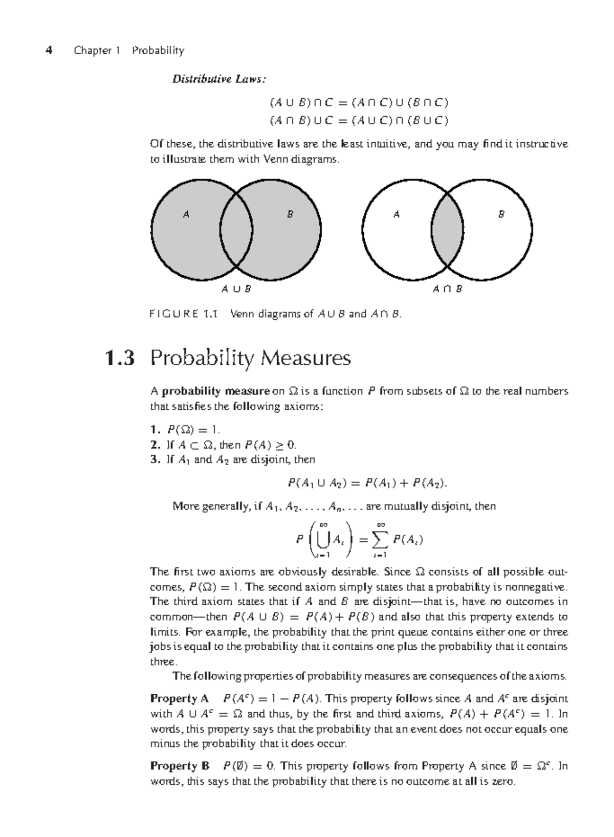 4 MAT 301 Chapter 1: Probability Distributive Laws Explained - Studocu
